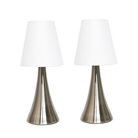 Click here for Simple Designs Valencia Touch Table Lamp Set w/Sha... prices