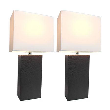 Click here for Elegant Designs(tm) Modern Leather Table Lamps - S... prices