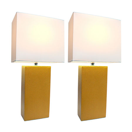 Click here for Elegant Designs(tm) Modern Leather Table Lamps - S... prices