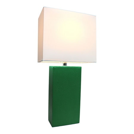 Click here for Elegant Designs Modern Leather Table Lamp with Whi... prices