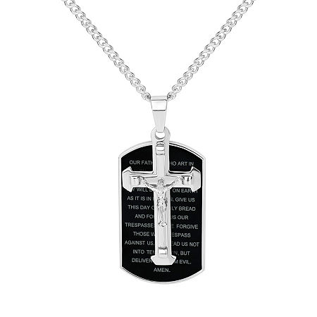 Click here for Mens Stainless Steel Dog Tag 24 Inch Pendant Neckl... prices