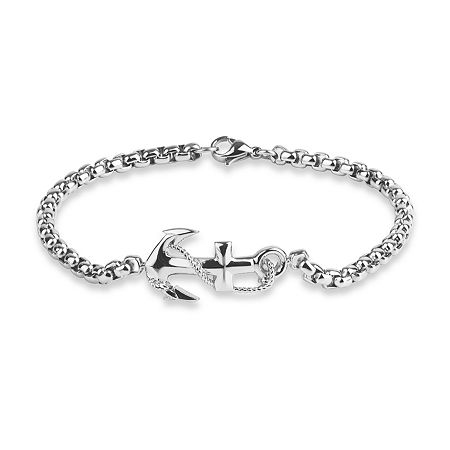 Click here for Mens Stainless Steel Hollow 8 1/2 Inch Link Bracel... prices