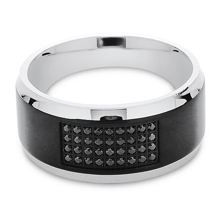 Click here for Mens 24.5MM 1/5 CT. T.W. Black Cubic Zirconia Band... prices