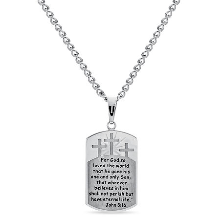 Click here for Mens Dog Tag Pendant Necklace  One Size prices
