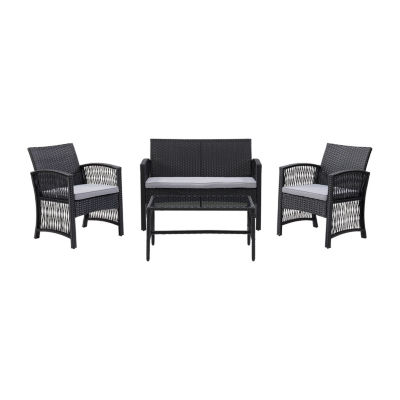 Parksville 4-pc. Conversation Set, Color: Black - JCPenney