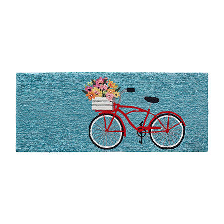 Click here for Liora Manne Frontporch Bike Ride Blue 2 x 3 Outdoo... prices