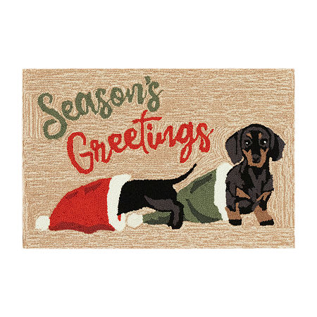 Click here for Liora Manne Frontporch Dachsund Greetings Hand Tuf... prices