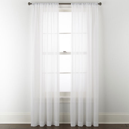Click here for Home Expressions Remy Solid Rod Pocket Sheer Singl... prices