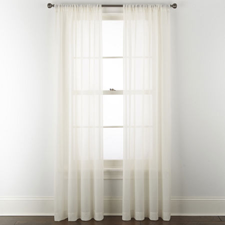 Click here for Home Expressions Remy Solid Rod Pocket Sheer Singl... prices