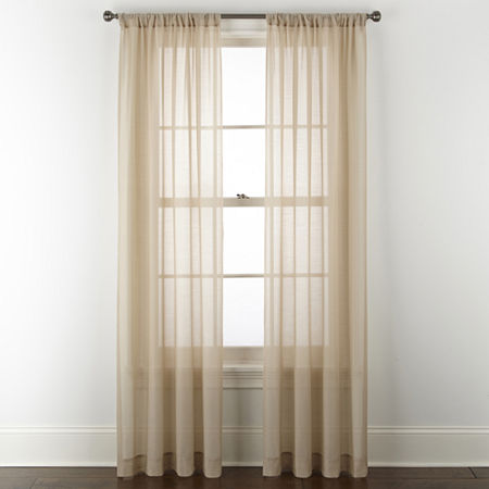 Click here for Home Expressions Remy Solid Rod Pocket Sheer Singl... prices