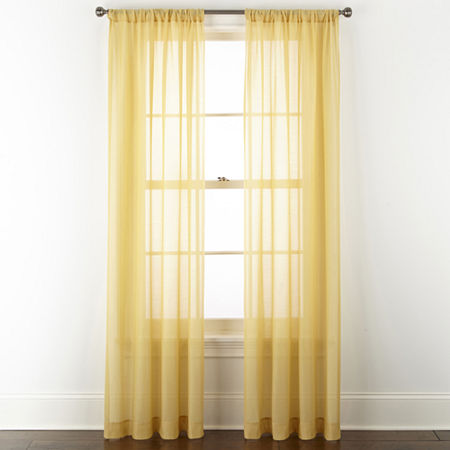 Click here for Home Expressions Remy Solid Rod Pocket Sheer Singl... prices
