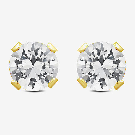 Click here for Gemstone 10K Gold 6mm Round Stud Earrings  One Siz... prices