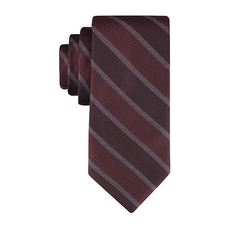 Click here for Haggar Frances Striped Tie  One Size  Red prices