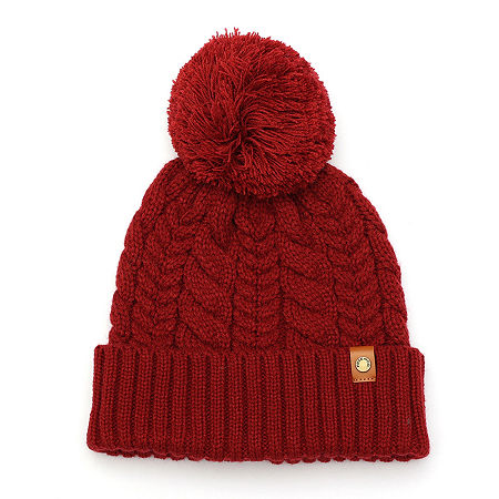 Click here for Frye and Co. Womens Pom Pom Beanie  One Size  Red prices