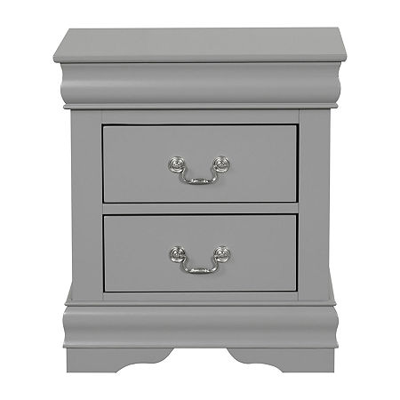 Click here for Burkhart 2-Drawer Nightstand  One Size  Gray prices
