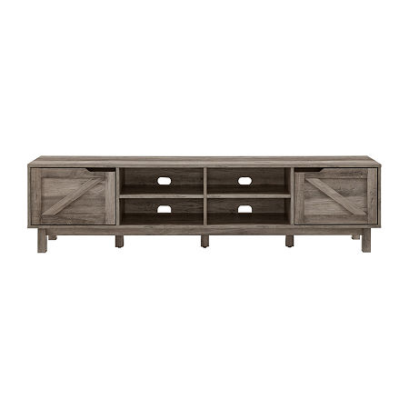 Click here for 70 Barn Door TV Stand  One Size  Gray prices