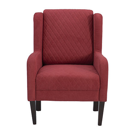 Click here for Leckie Upholstered Wingback Chair  One Size  Red prices
