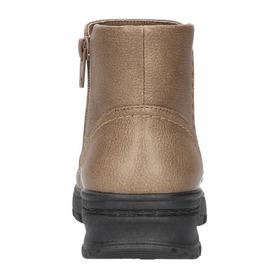 Easy Works By Easy Street Womens Autumn Flat Heel Booties, Color: Taupe ...