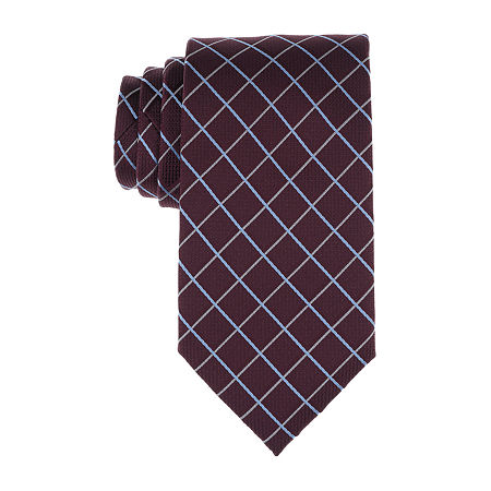 Click here for Stafford Marvin Grid Tie  One Size  Red prices