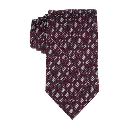 Click here for Stafford Sharon Geometric Tie  One Size  Red prices