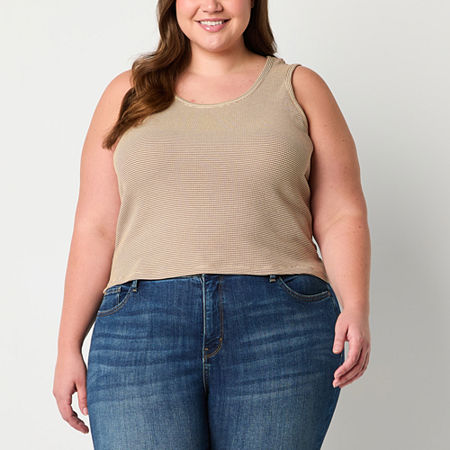 Click here for a.n.a Womens Round Neck Sleeveless Plus Tank Top... prices