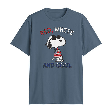 Click here for Mens Crew Neck Short Sleeve Regular Fit Peanuts Sn... prices