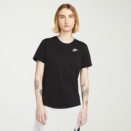 Click here for Nike Womens Sportswear Club Essentials T-Shirt - B... prices