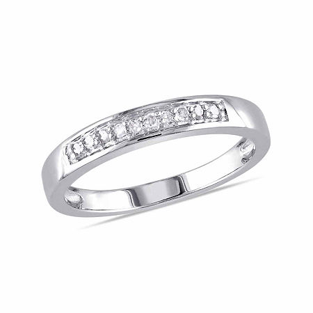 Click here for Womens 2MM 1/10 CT. T.W. Natural White Diamond Ste... prices