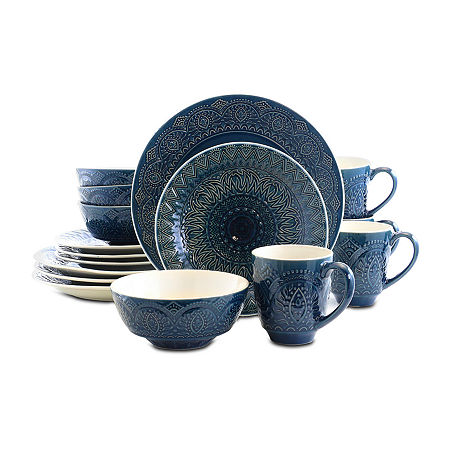 Click here for Elama Perta 16-pc. Stoneware Dinnerware Set  One S... prices