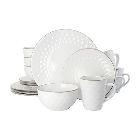 Click here for Elama Medici Pearl 16-pc. Stoneware Dinnerware Set... prices