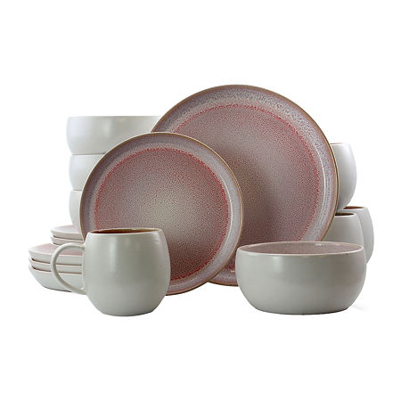 Click here for Elama Mocha Muave 16-pc. Stoneware Dinnerware Set... prices