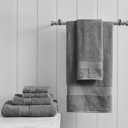 Madison Park Quick Dry 6-Pc. Bath Towel Set - Charcoal