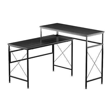Click here for Mal Office Collection Computer Desk  One Size  Gra... prices