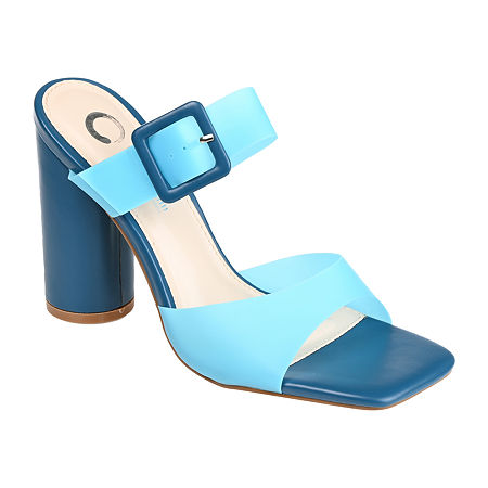 Click here for Journee Collection Luca Womens Round Open Toe Bloc... prices