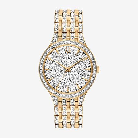 Click here for Bulova Phantom Crystal Womens Crystal Accent Gold... prices