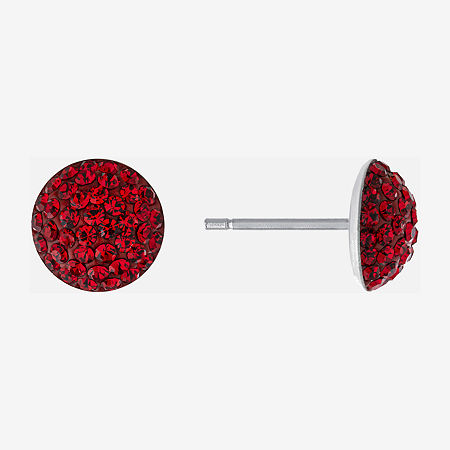 Click here for Silver Treasures Red Crystal Sterling Silver 9mm R... prices