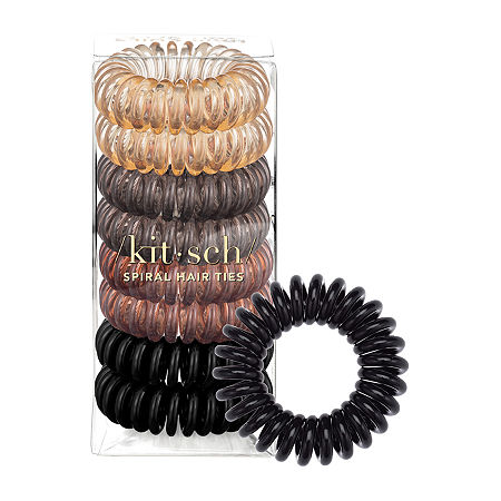 Click here for Kitsch 8 Pack Hair Coils  One Size  Black prices
