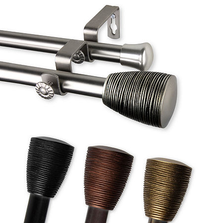 Click here for Rod Desyne Tarzan Double Curtain Rod  One Size  Bl... prices