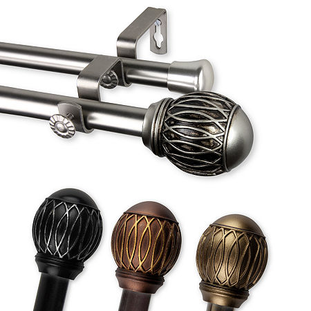 Click here for Rod Desyne Tyoma Double Curtain Rod  One Size  Bro... prices