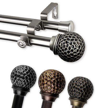 Click here for Rod Desyne Celio Double Curtain Rod  One Size  Bla... prices