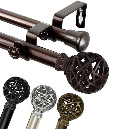 Click here for Rod Desyne Leanette Double Curtain Rod  One Size... prices