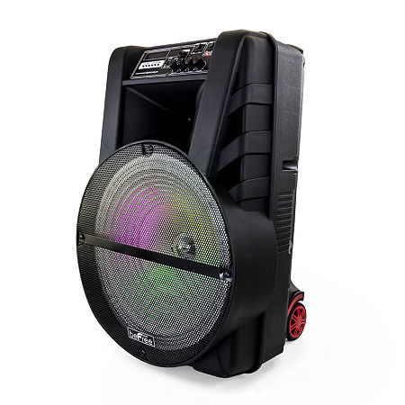 beFree Sound 15 Inch Bluetooth Portable Rechargeable Party Speaker with LED Lights