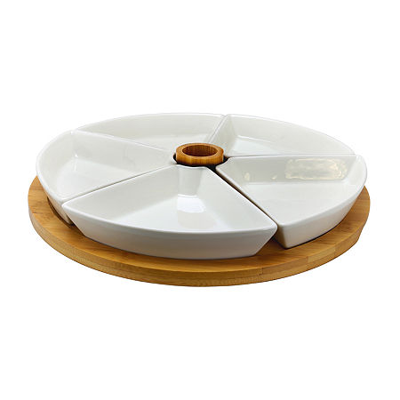 Click here for Elama 5-pc. Stoneware Serving Set  One Size  White prices