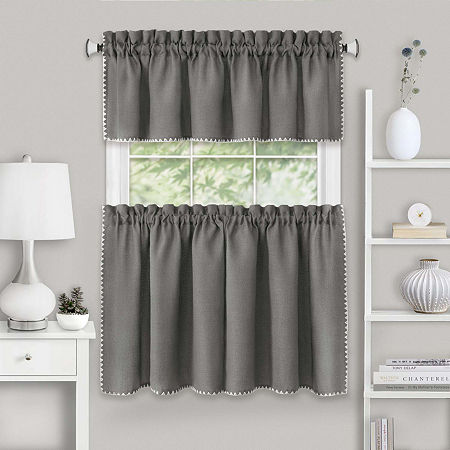 Click here for Achim Kendal 3-pc. Rod Pocket Kitchen Curtains & D... prices