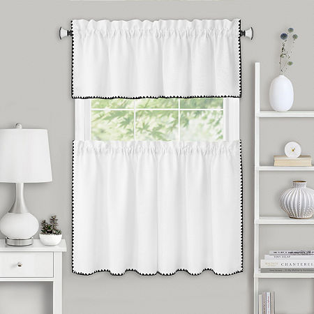 Click here for Achim Kendal 3-pc. Rod Pocket Kitchen Curtains & D... prices