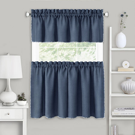 Click here for Achim Kendal 3-pc. Rod Pocket Kitchen Curtains & D... prices