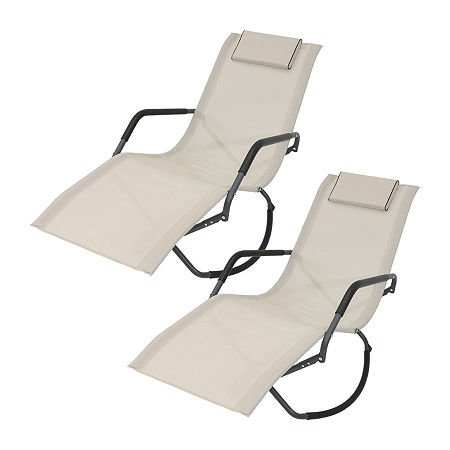 Click here for Outdoor Folding Rocking Chaise Lounge Chair with H... prices