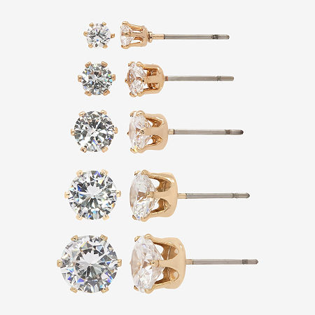 Click here for Sparkle Allure Womens Cubic Zirconia 14K Gold Over... prices