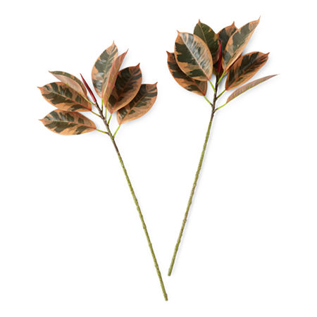 Click here for Linden Street 27 In Rubber Tree Stem Set Of 2 Arti... prices