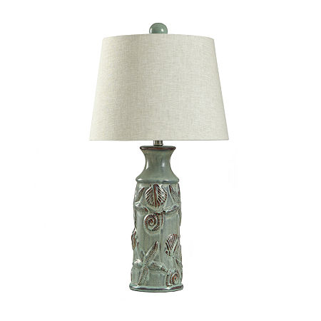 Click here for Stylecraft 15 W Blue Bay Ceramic Table Lamp  One S... prices